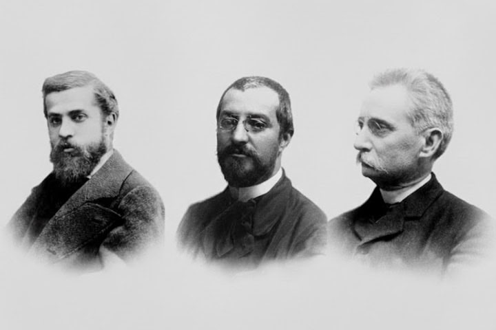 7. (De izquierda a derecha) Gaudí, Cadafalch y Montaner. Foto ...